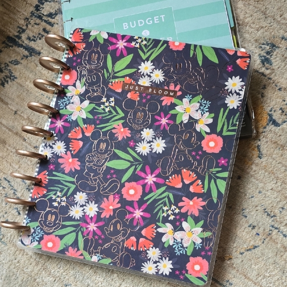 The Happy Planner | Office | Floral Mickey Mouse Planner | Poshmark